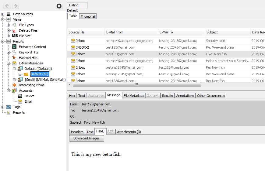 Autopsy User Documentation: Email Parser Module